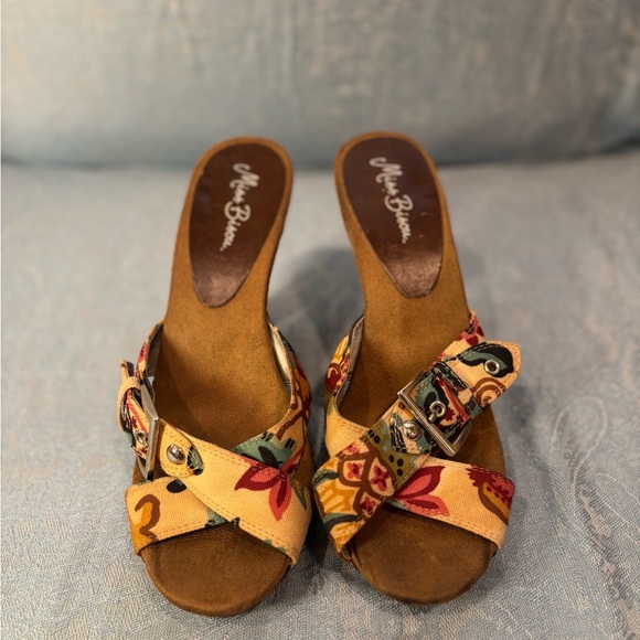 Miss Bisou | Shoes | Miss Bisou Multi Color Beige Heels | Poshmark